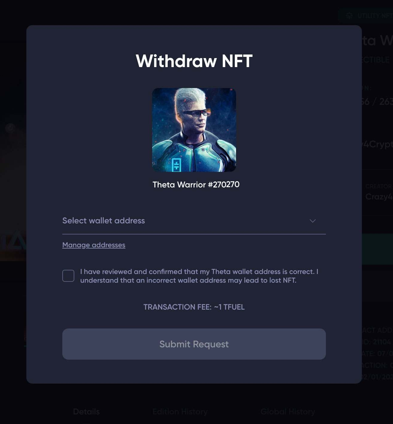 How to withdraw your NFT to your Theta Wallet – ThetaDrop