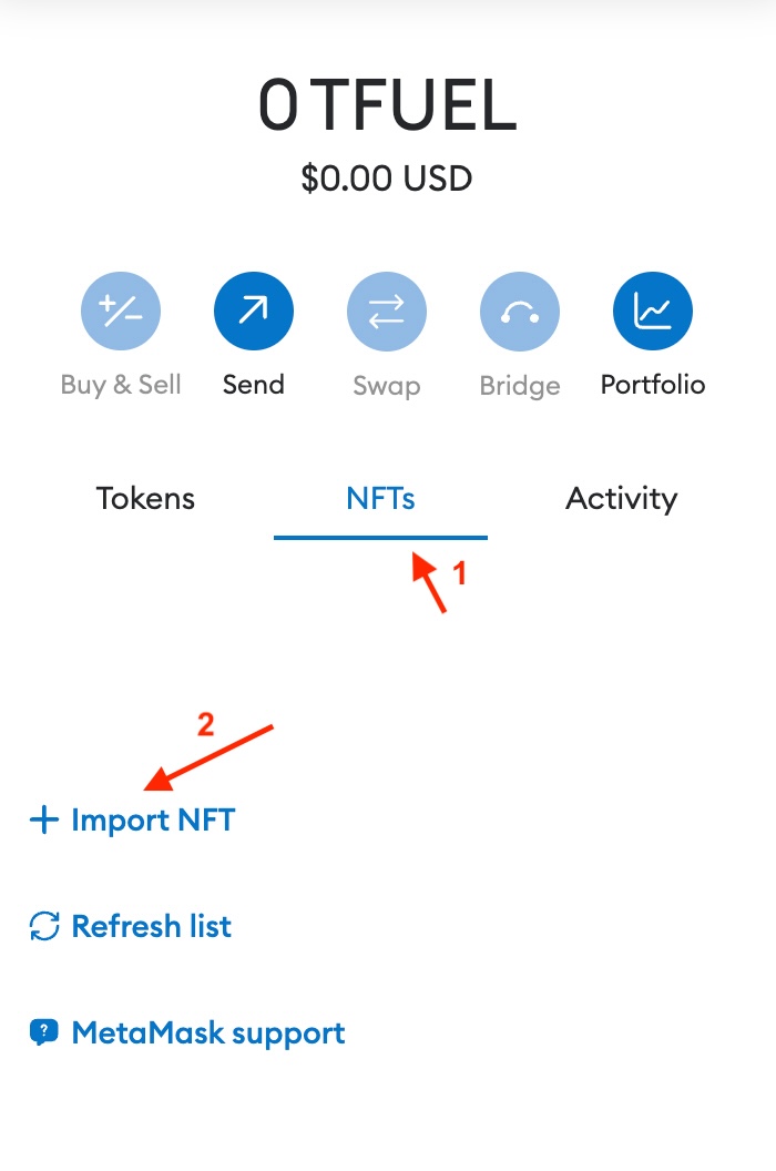 How to withdraw your NFT to your Metamask wallet – ThetaDrop